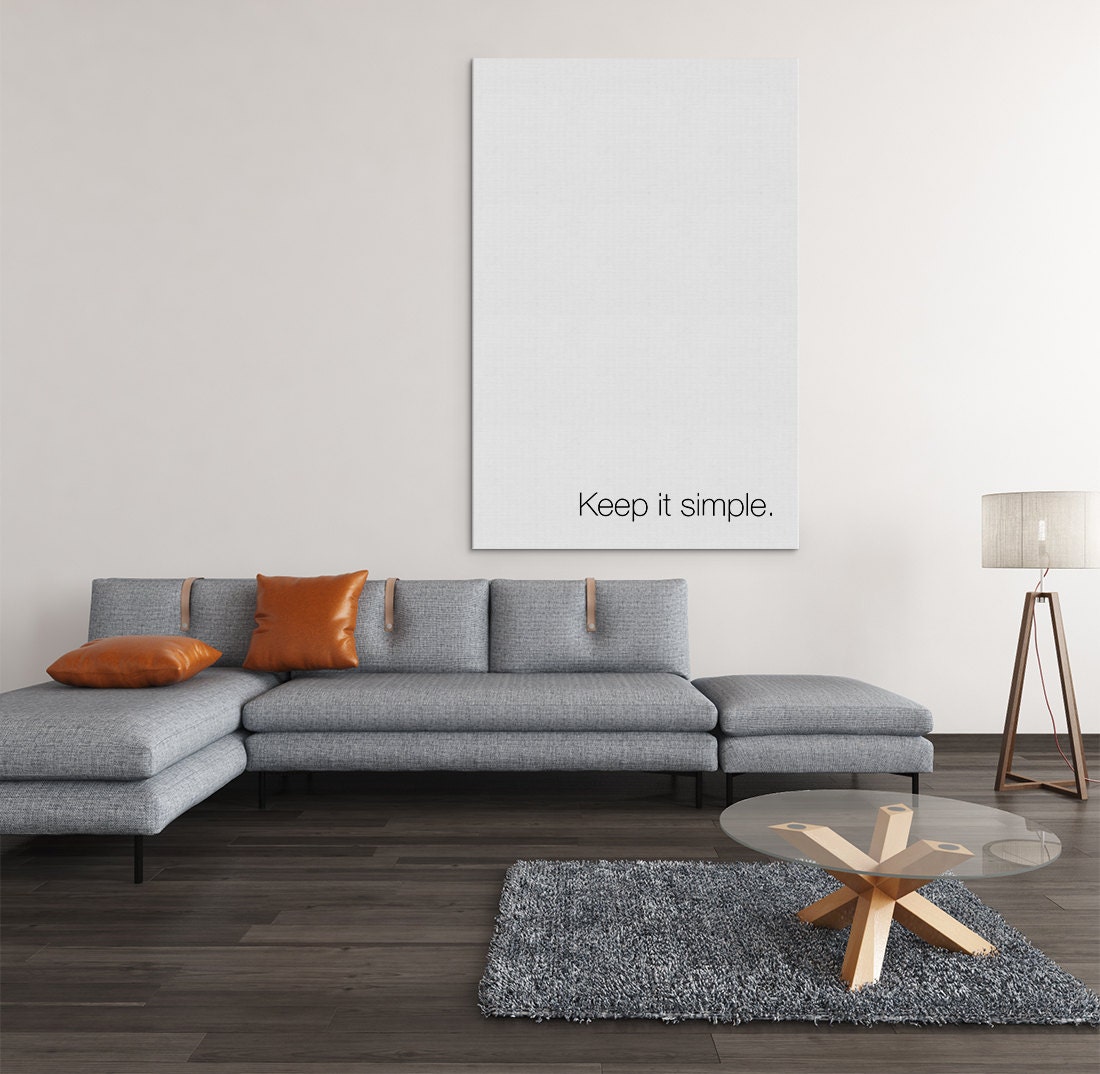 Keep It Simple Printable Poster Inspirational Quote Digital Download ...
