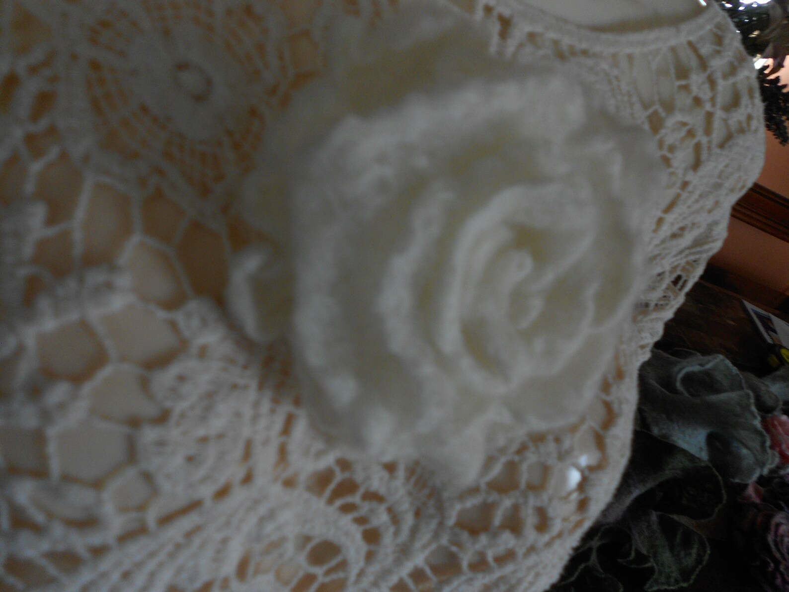 Lovely Whiterose Wool Rose Handmade Rose Wet Felt Rose Vegan - Etsy