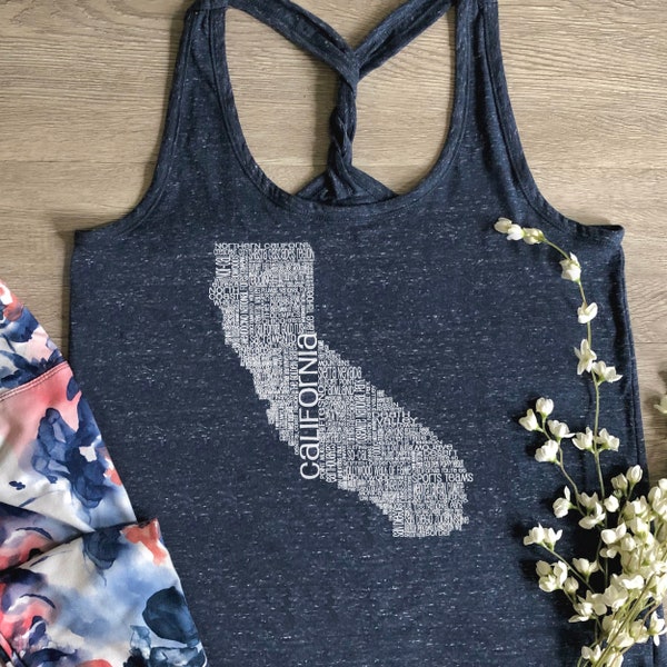 California Tank Tops - Etsy