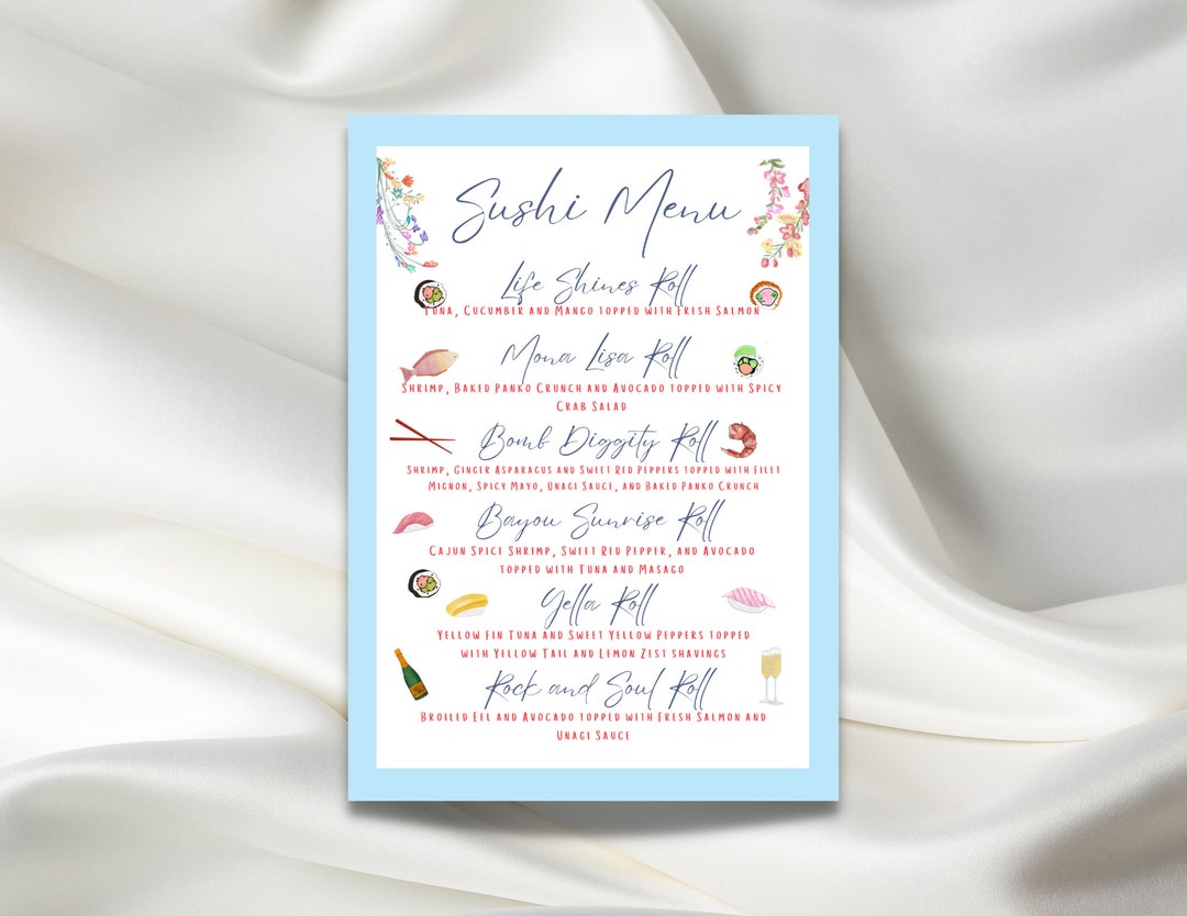 watercolor-sushi-dinner-menu-sushi-event-menu-bachelorette-dinner