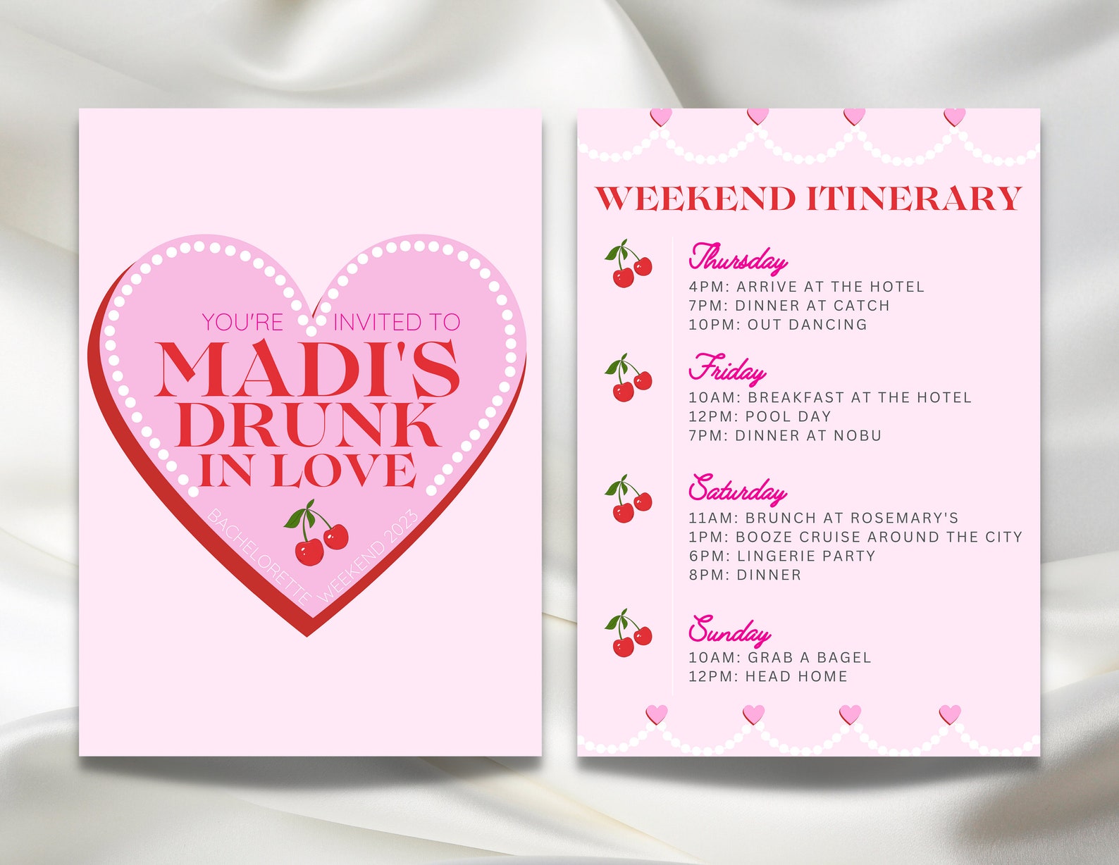 Drunk in Love Bachelorette Printable Invitation, Digital Download ...