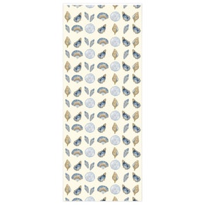 Sea Shell Beach Theme Wrapping Paper, Summer Gift Wrapping, Nautical ...