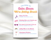 You Need to Calm Down Cocktail Menu Template Party Digital - Etsy