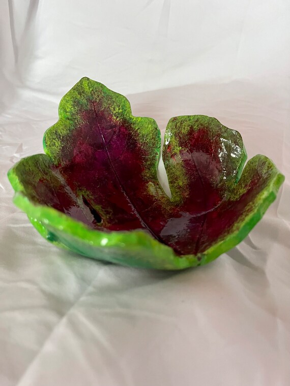 Fig Leaf Ceramic Bowl
