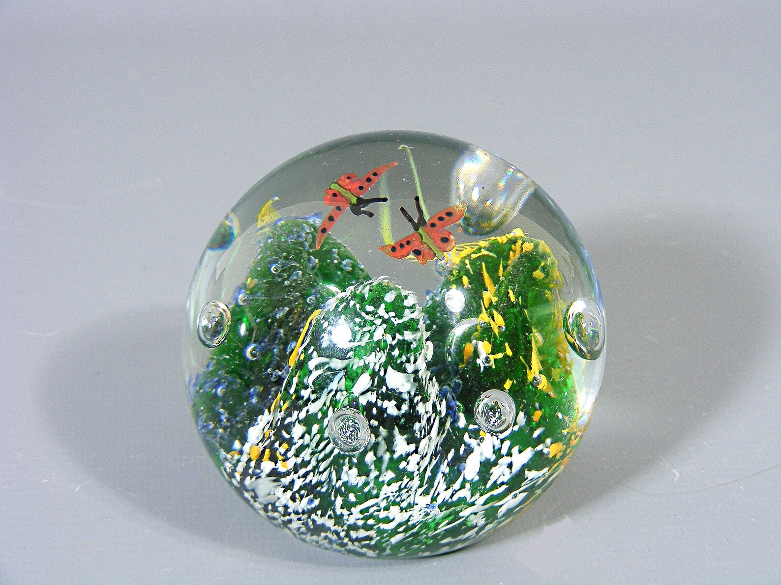 Vintage Butterfly Paperweight Glass Paperweight Art Glass - Etsy UK