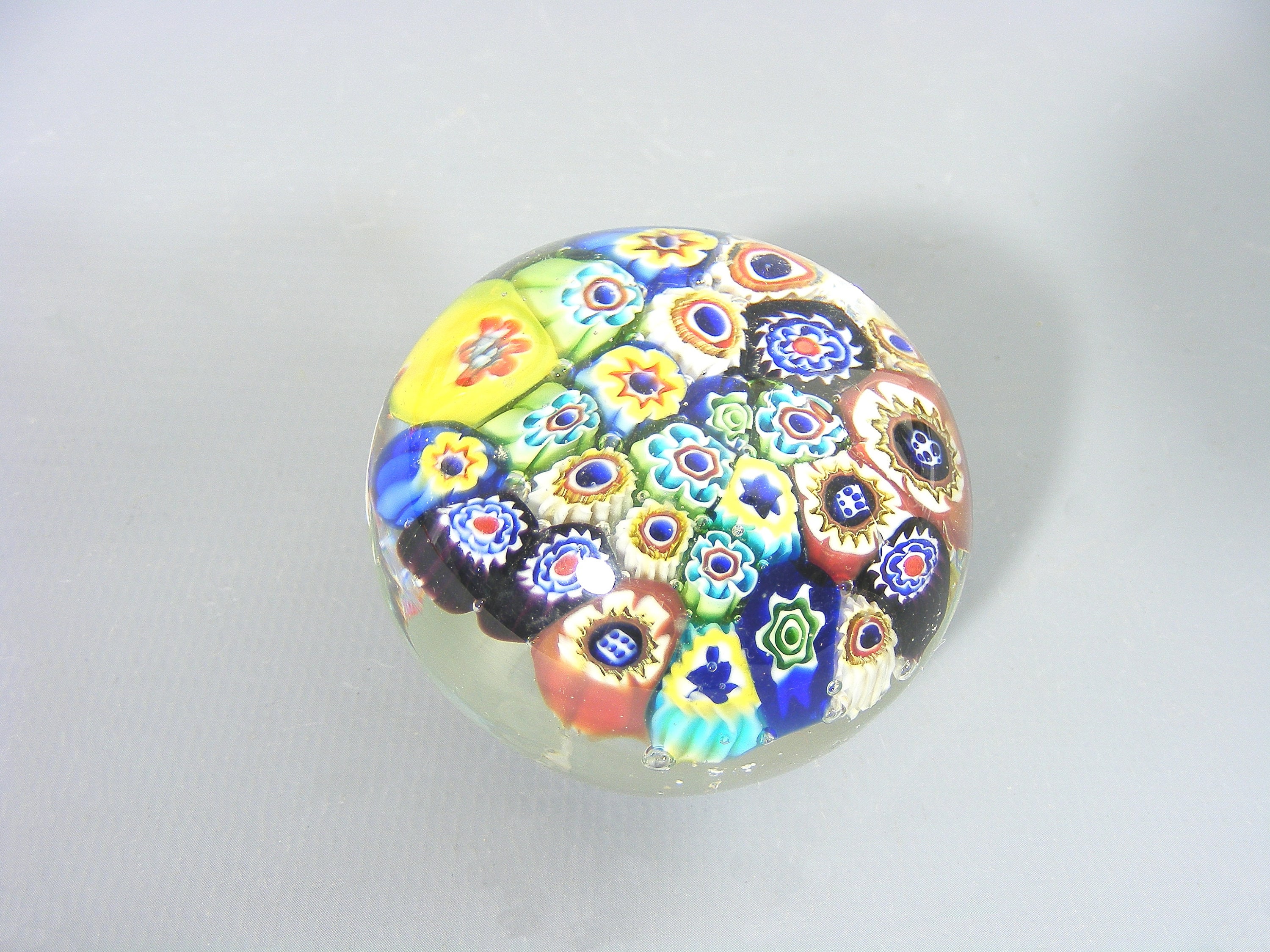 Vintage Millefiori Paperweight Vintage Glass Paperweight Art | Etsy