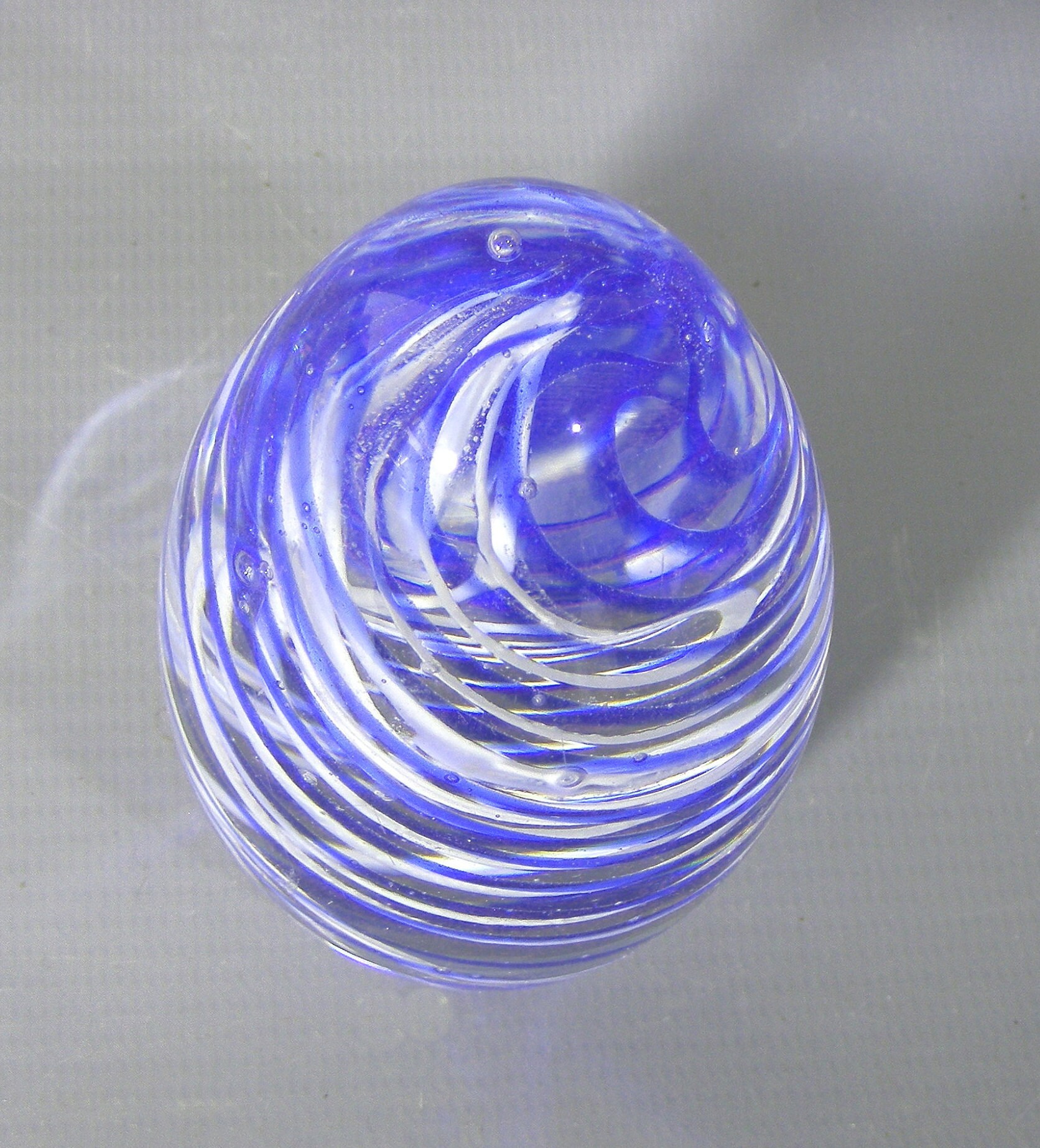 Vintage Egg Shape Paperweight Vintage Glass Paperweight Art | Etsy