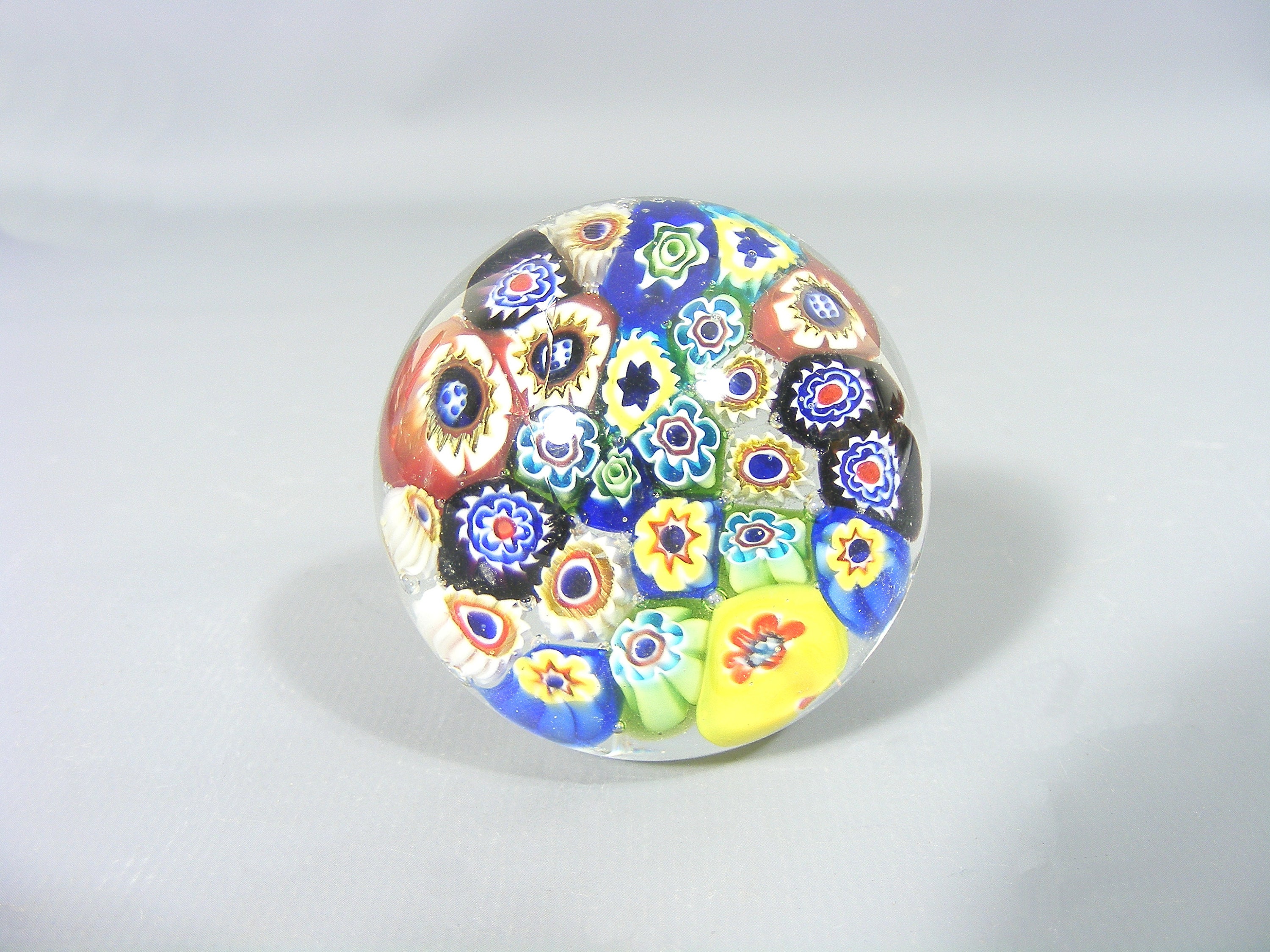 Vintage Millefiori Paperweight Vintage Glass Paperweight Art | Etsy