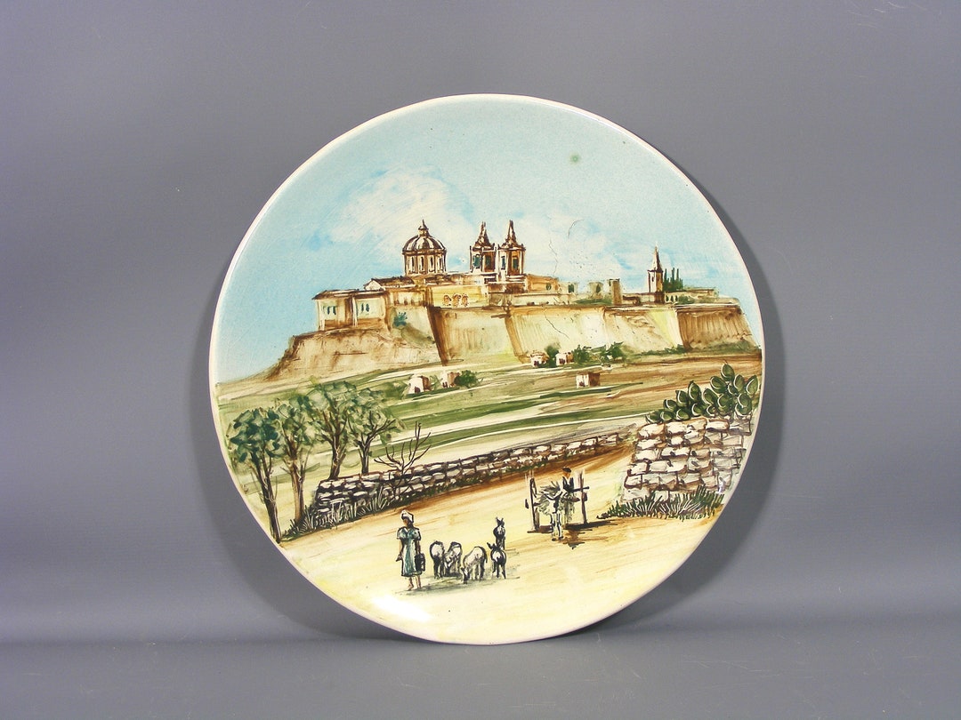 Vintage Wall Plate Malta, Maltese Wall Plaque, Decorative Wall Hanging ...