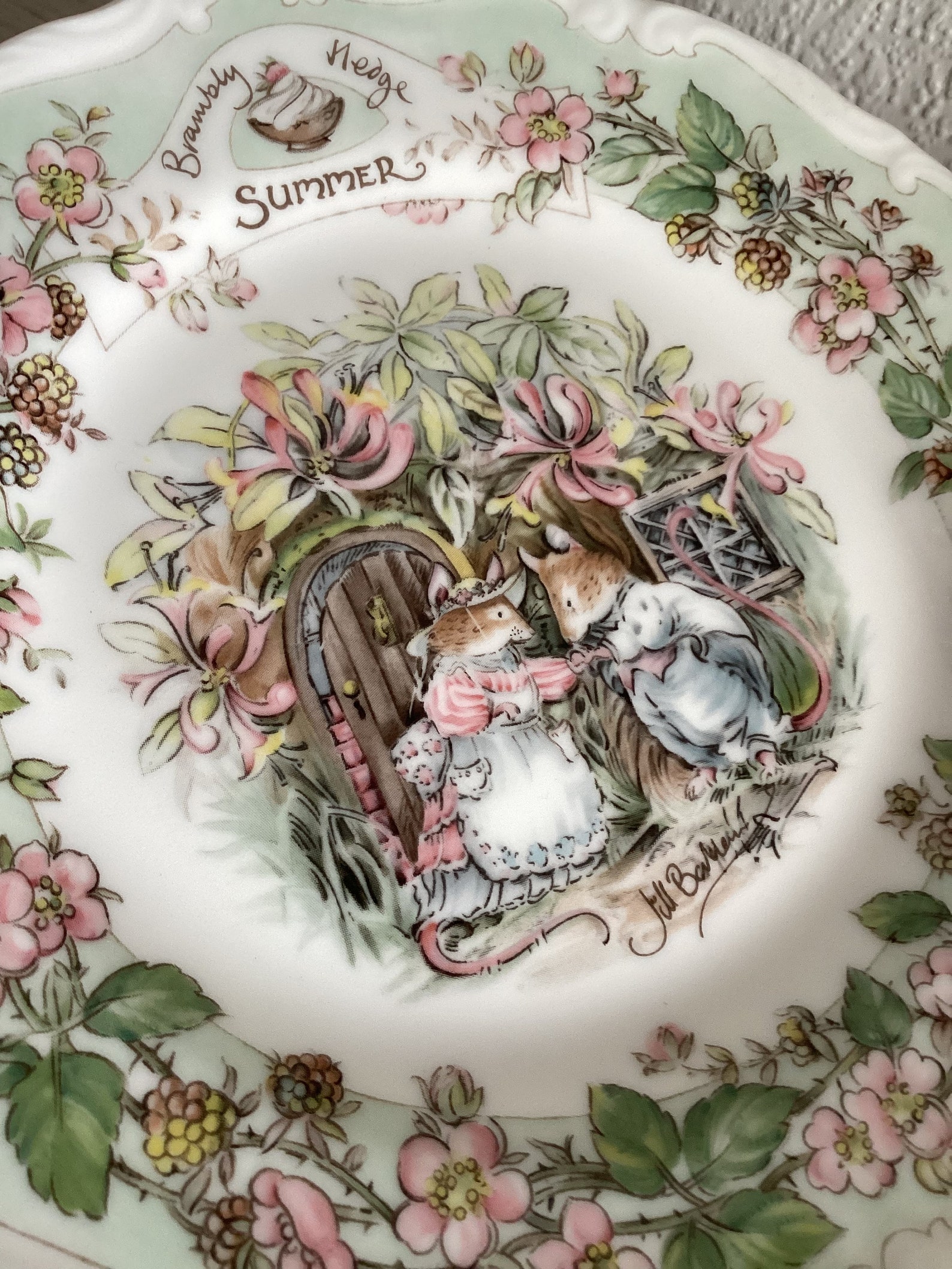 Brambly Hedge summer Royal Doulton Collectable Tea Plate - Etsy