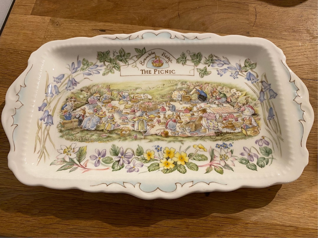 The Picnic Sandwich Tray Royal Doulton Brambly Hedge Bone - Etsy