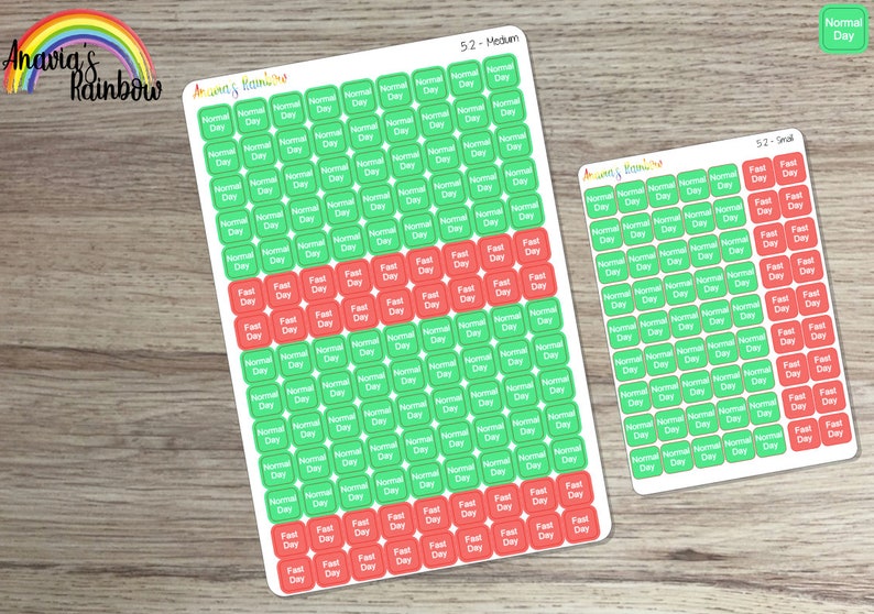 5:2 Diet Planner Stickers - Etsy