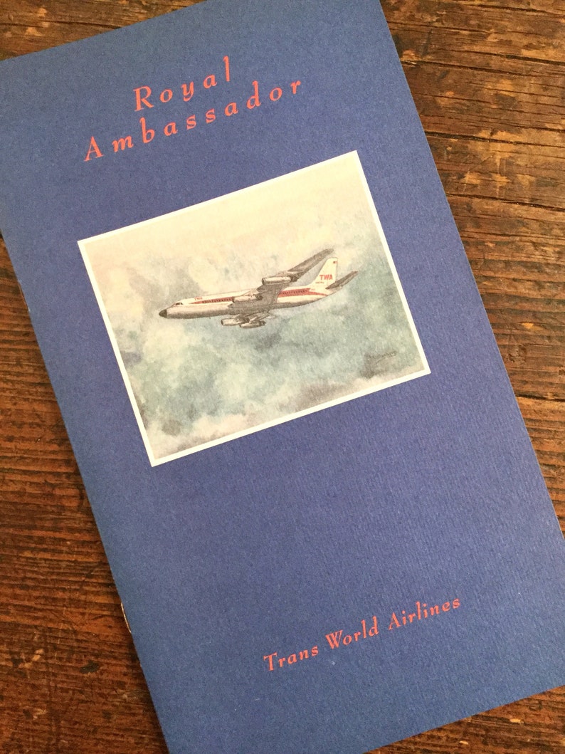 TWA Royal Ambassador Collector Series Menus All Five Ca: - Etsy
