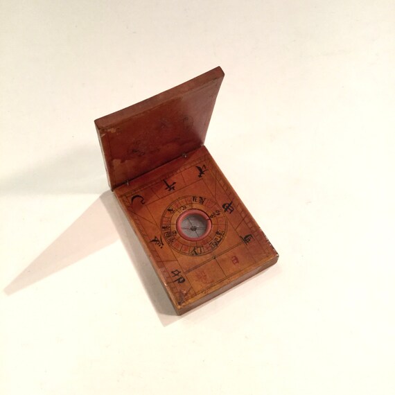 Antique Chinese Compass Feng Shui Wooden Compass Ca: 1910. | Etsy