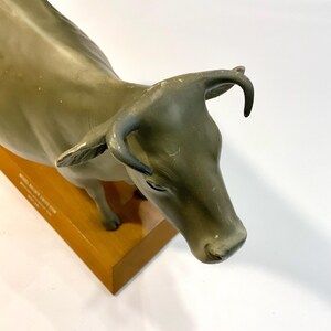Rare Milk Cow Dairy Advertising Counter Top Display, Brown Swiss Cow ...