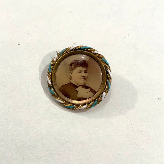 Victorian Photographic Pin Enameled Frames, All Three… - Gem