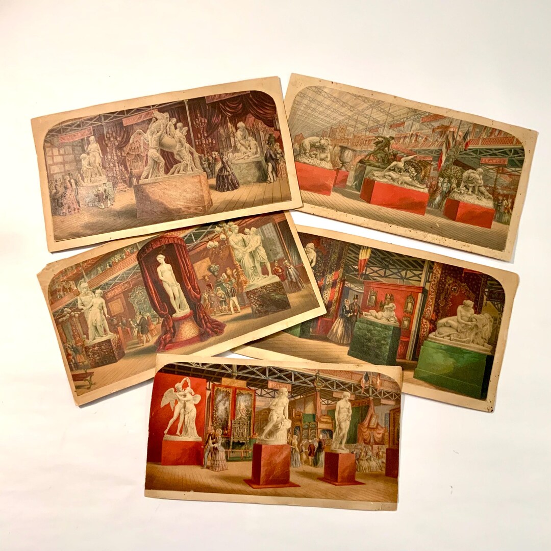 Antique George Baxter Print Scenes From the Great Exhibition of 1851 in ...