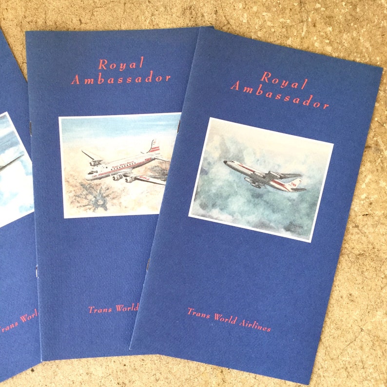 TWA Royal Ambassador Collector Series Menus All Five Ca: - Etsy