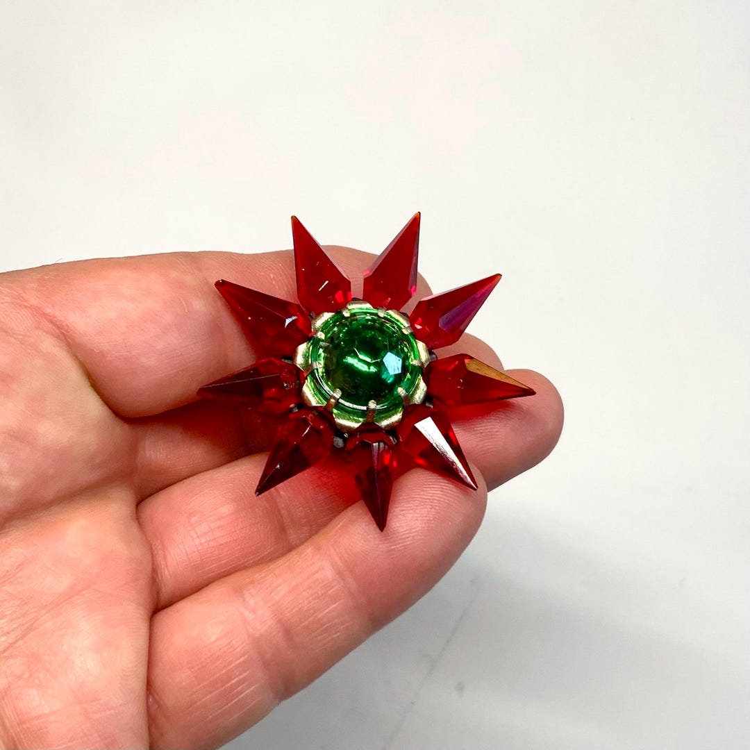 Vintage Christmas Matchless Star Light Bulb, Red and Green, Ca: 1930s ...