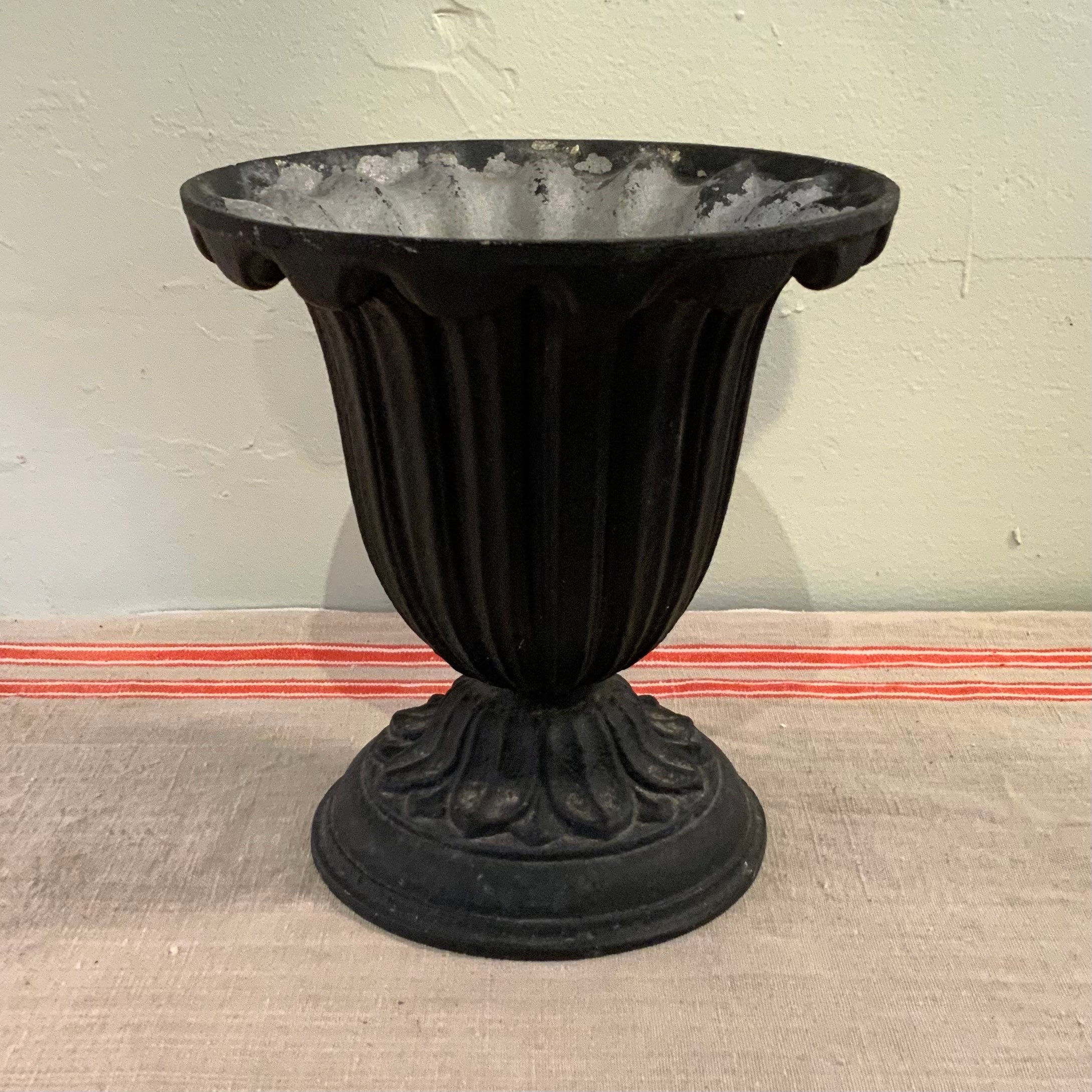 Vintage Garden Urn Small Metal Planter Ca: 1910. | Etsy