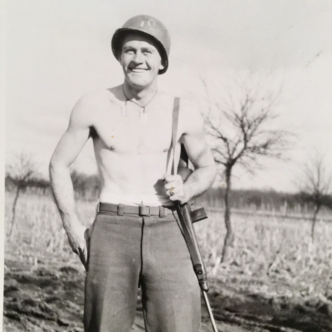 Beefcake Vernacular WWII Military Photo Ca: 1945. | Etsy