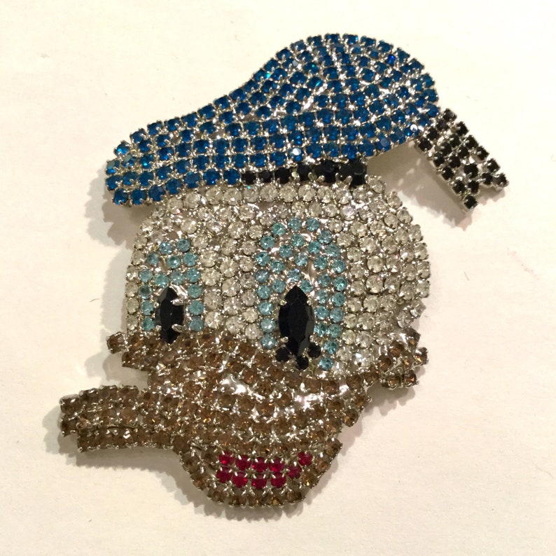 Butler & Wilson Donald Duck Disney Rhinestone Brooch Ca: | Etsy