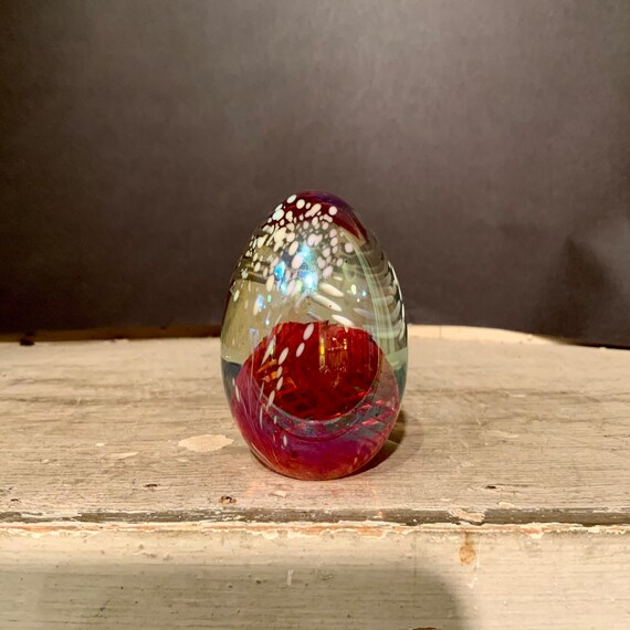 Glass Paperweight 1984
