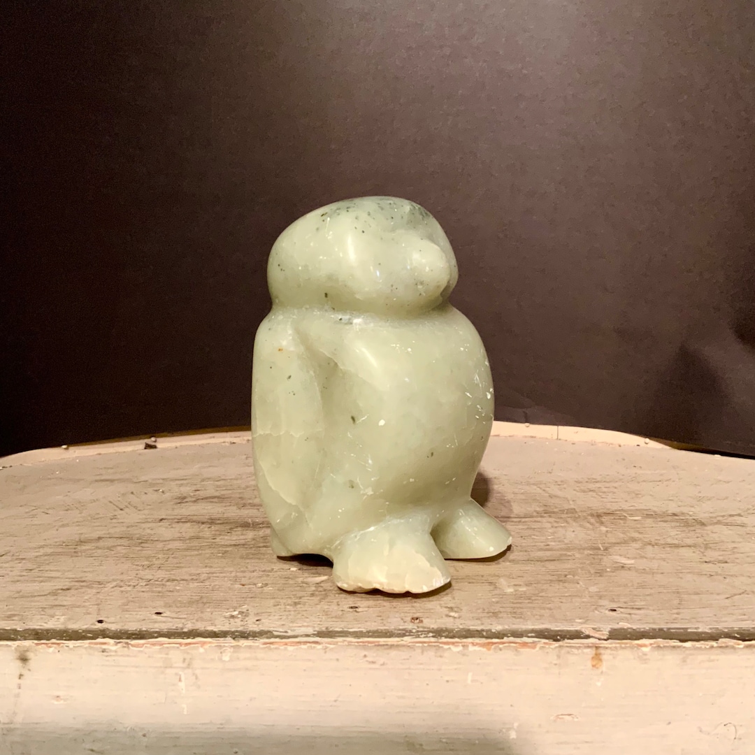 Inuit Stone Carving, Vintage Inuit Owl Sculpture, Ca: 1960s. - Etsy