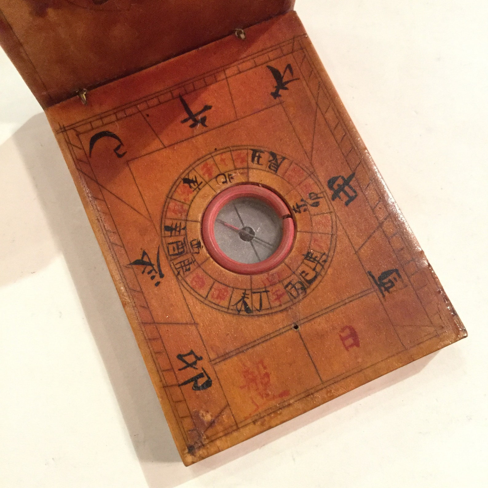 Antique Chinese Compass Feng Shui Wooden Compass Ca 1910 Etsy