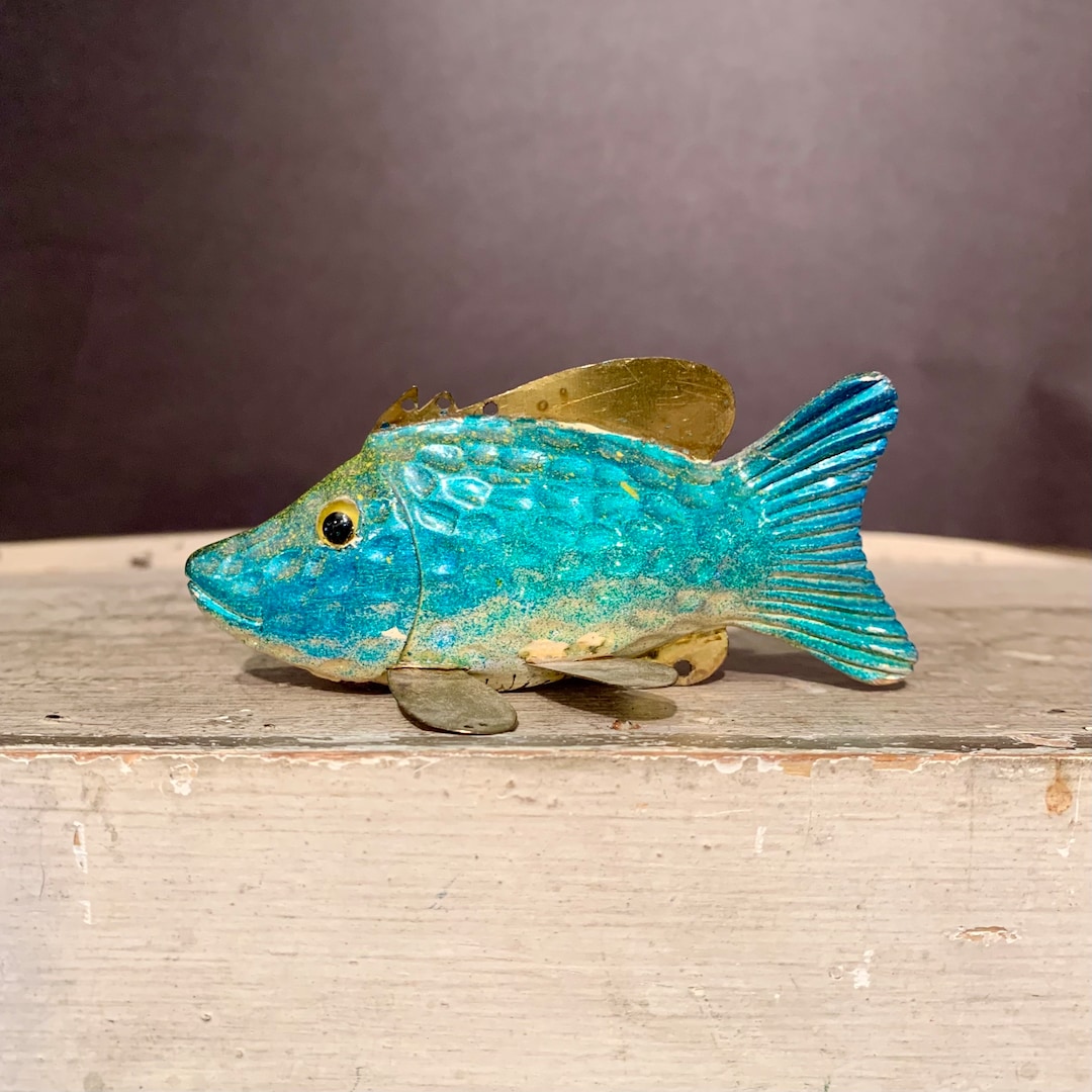 Vintage Jim Wicks Fish Decoy, Ice Fishing Decoy Lure, Ca: 1980s. - Etsy