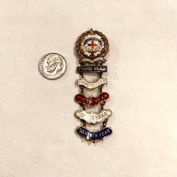 Methodist Enameled Sunday School Pin Ca: 1900. | Etsy