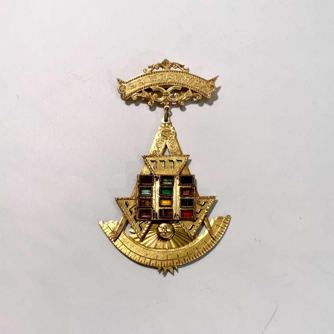Antique Mason Lodge Jewel Badge, Grand High Priest, Masonic, Odd ...
