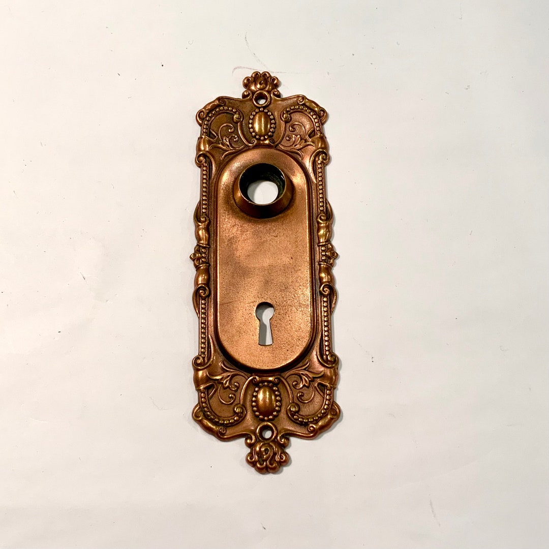 Antique Victorian Door Hardware, Brass Door/key Plate, Ca: 1880s. - Etsy