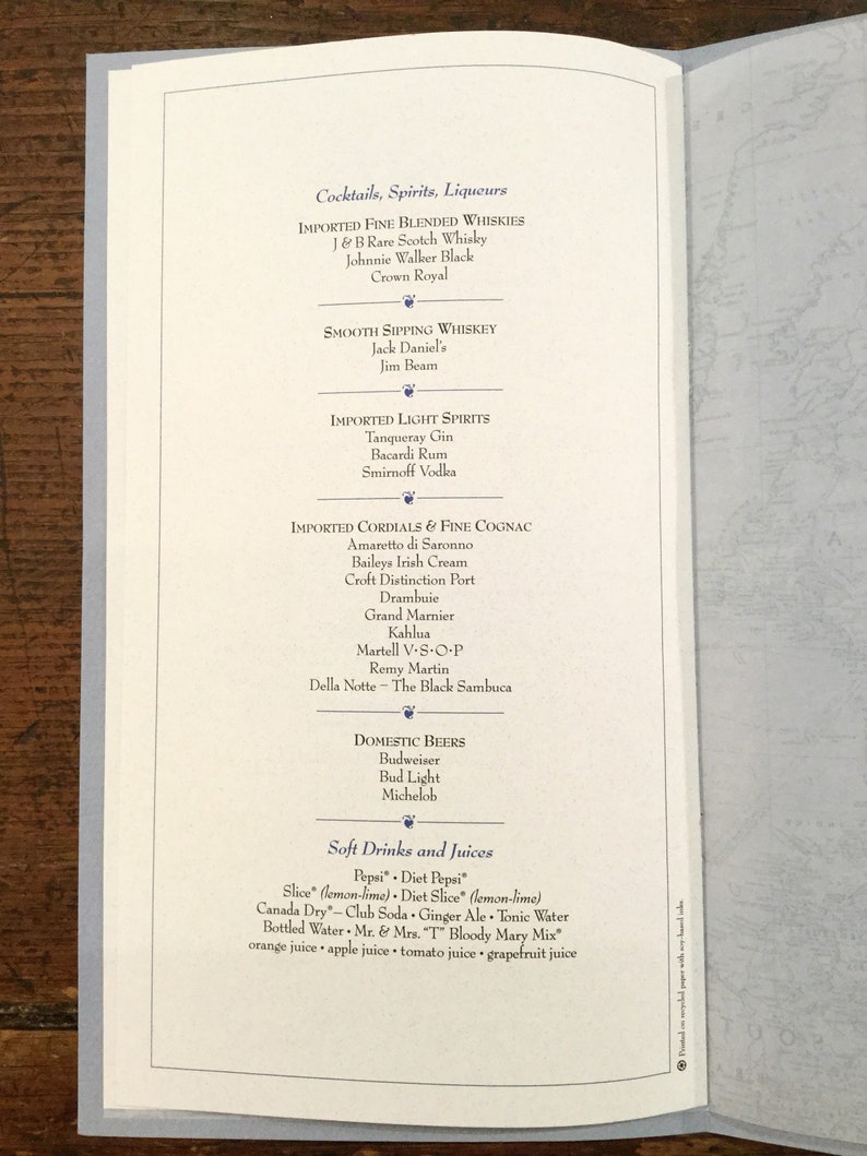 TWA Royal Ambassador Collector Series Menus All Five Ca: - Etsy