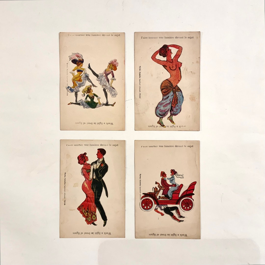 Antique Lambert Postcards, Four Hold to Light Postcards, Ca: 1915. - Etsy