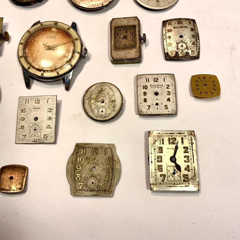 Vintage Watches and Watch Faces for Repair or DIY Projects, All 15, Ca ...