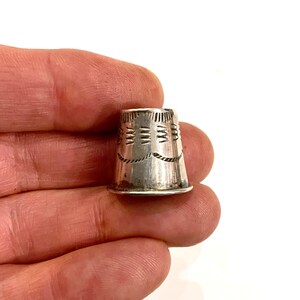 Vintage Navajo Sterling Thimble, Pawn Silver, Ca: 1920s. - Etsy
