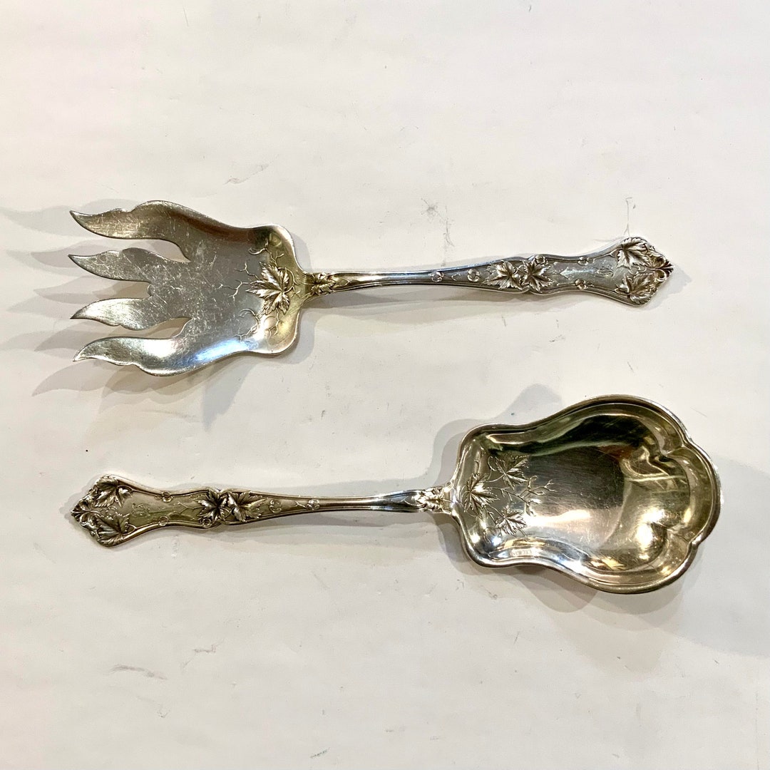 Antique Simpson Hall & Miller Sterling Casserole Spoon and Fork ...