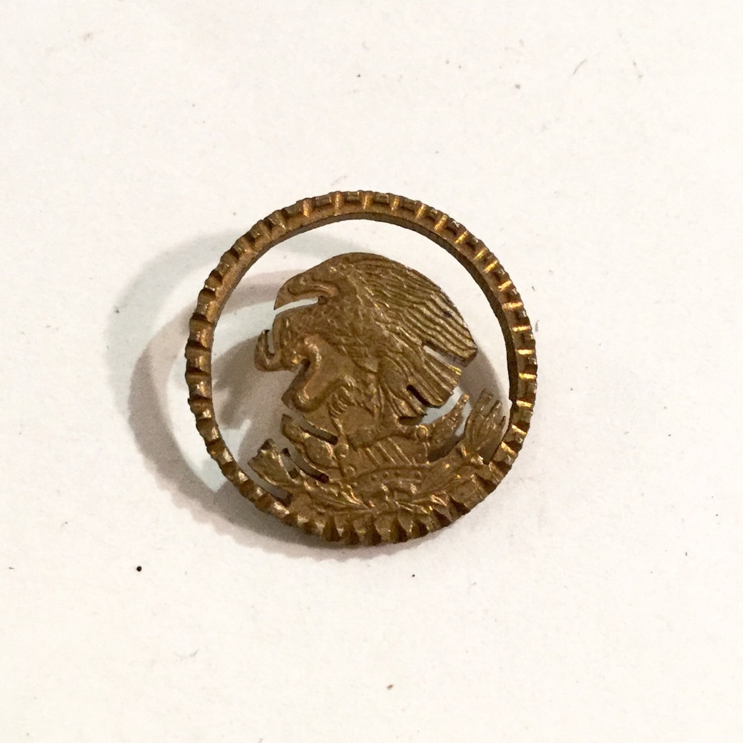 Vintage Mexican Coin Button, Cut-out, Ca: 1930s. - Etsy