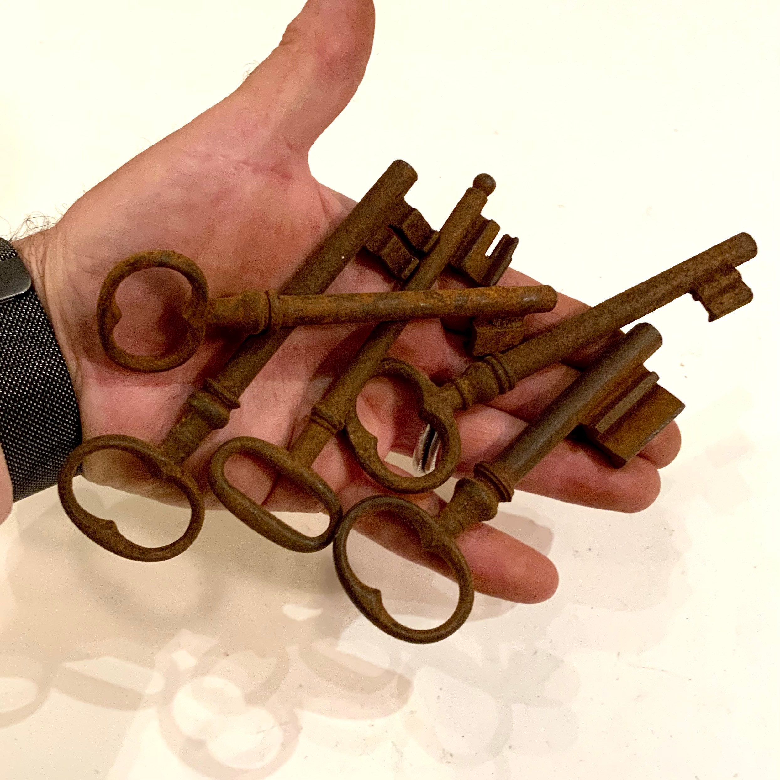 Antique Jailer's Keys Huge Forged Iron Keys All Five - Etsy