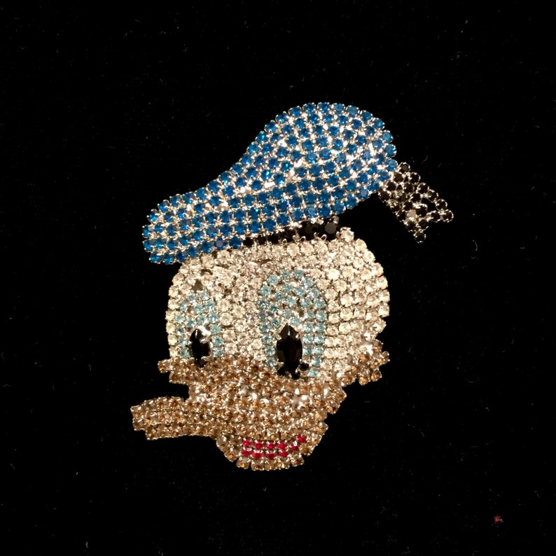 Butler & Wilson Donald Duck Disney Rhinestone Brooch Ca: | Etsy