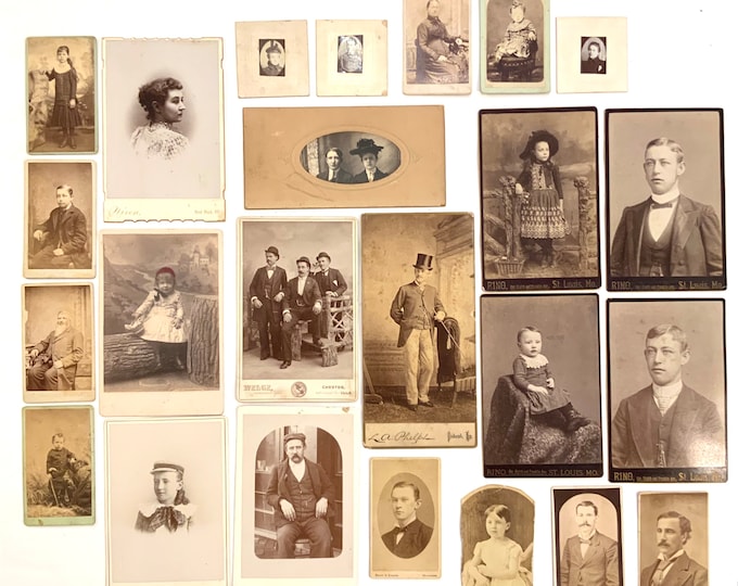 Collection of Cabinet Cards Photographs From One Estate, All 24, Ca ...