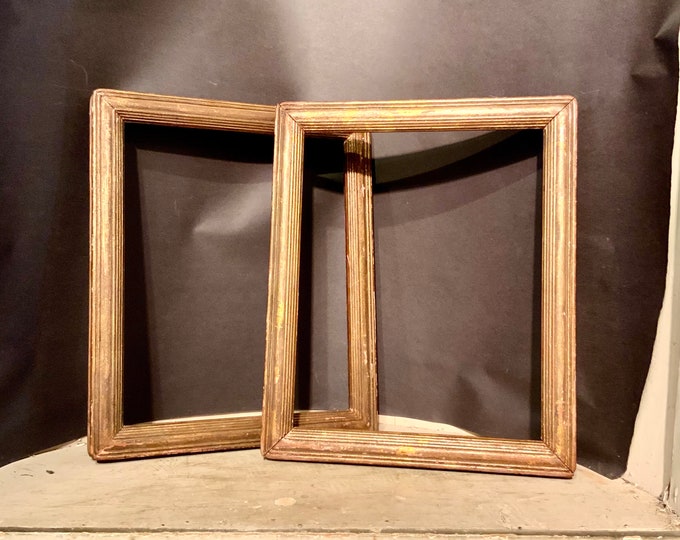 Antique Gold Gilt Frames With Great Surface and Patina, Pair, Ca: 1900 ...