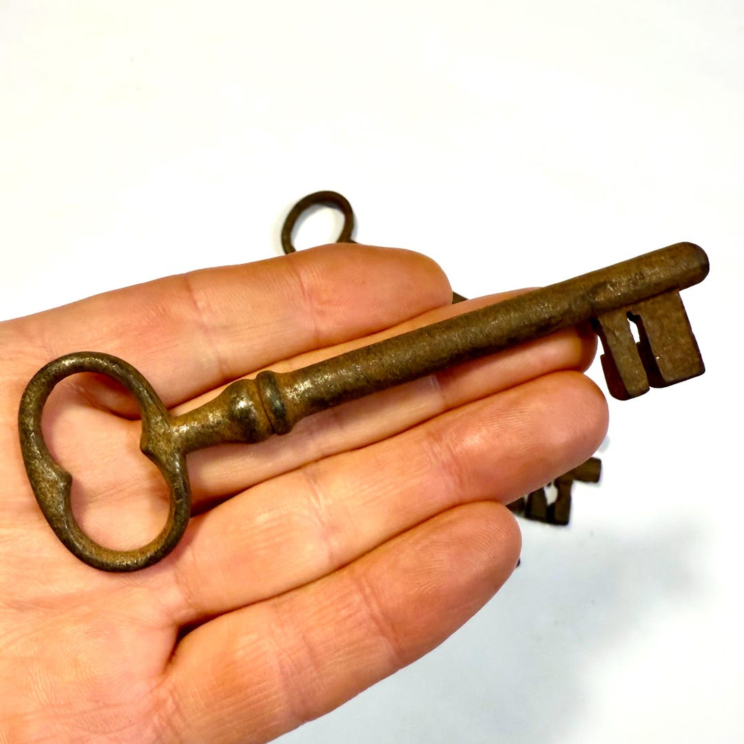 Antique Jailer's Keys, Huge Forged Iron Keys, All Five, Ca: 1800. - Etsy
