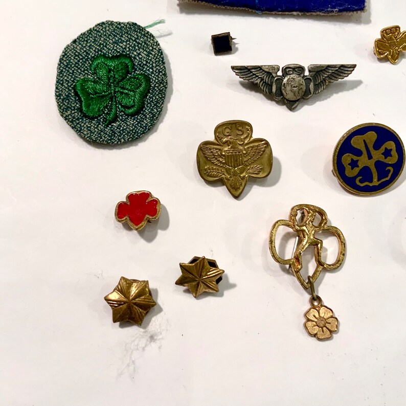 Rare Girl Scout Pins and Patches, Sold as a Collection of 13 Pieces, Ca ...