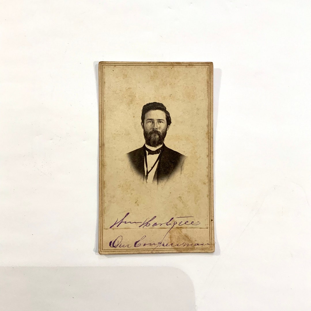 William Hartzell CDV, Illinois Congressman, Carte De Visite, Ca: 1870s ...