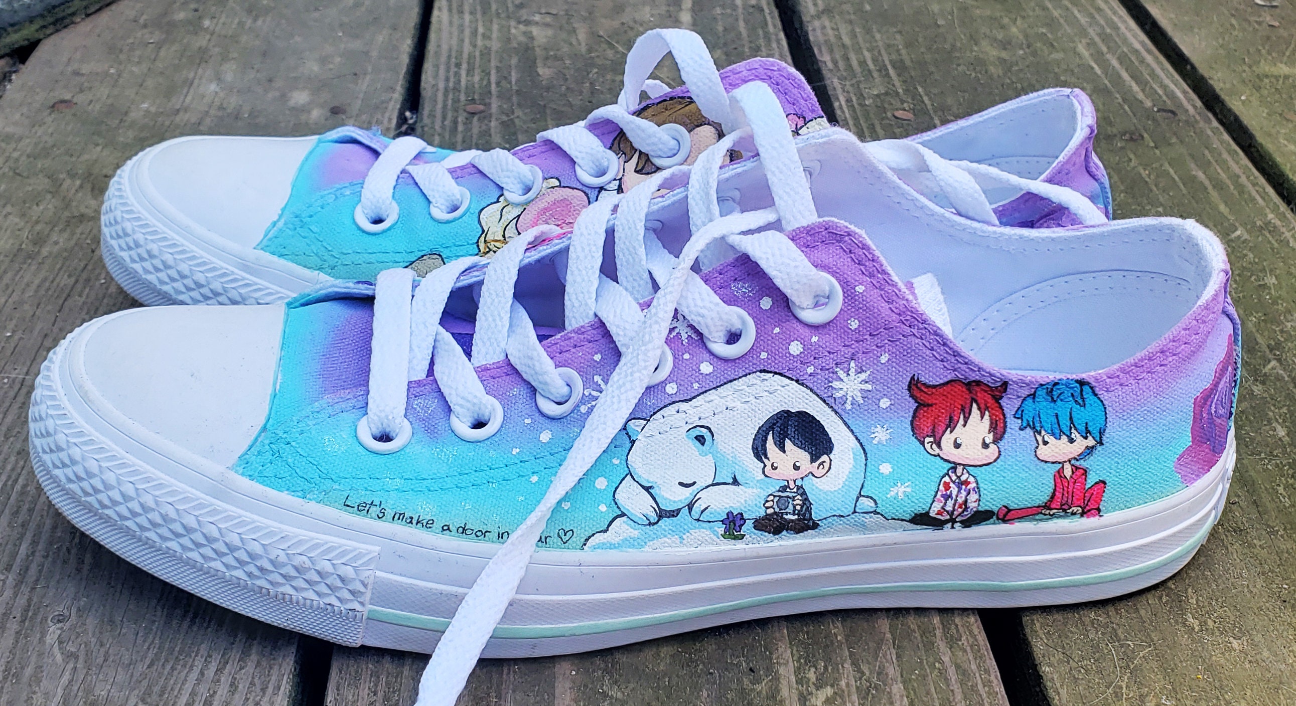 BTS Taehyung Zapatos de carácter - Etsy España