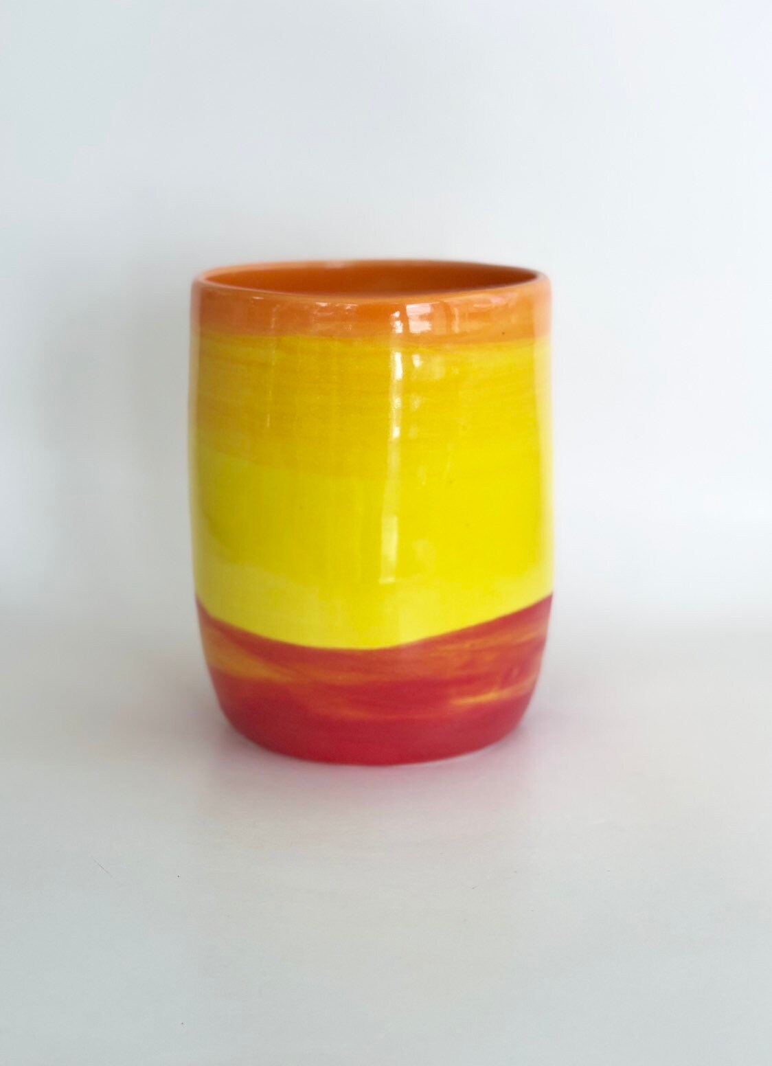 Handmade Yellow Vase, Porcelain Vase, Handmade Vase, Pottery Vase, Boho ...