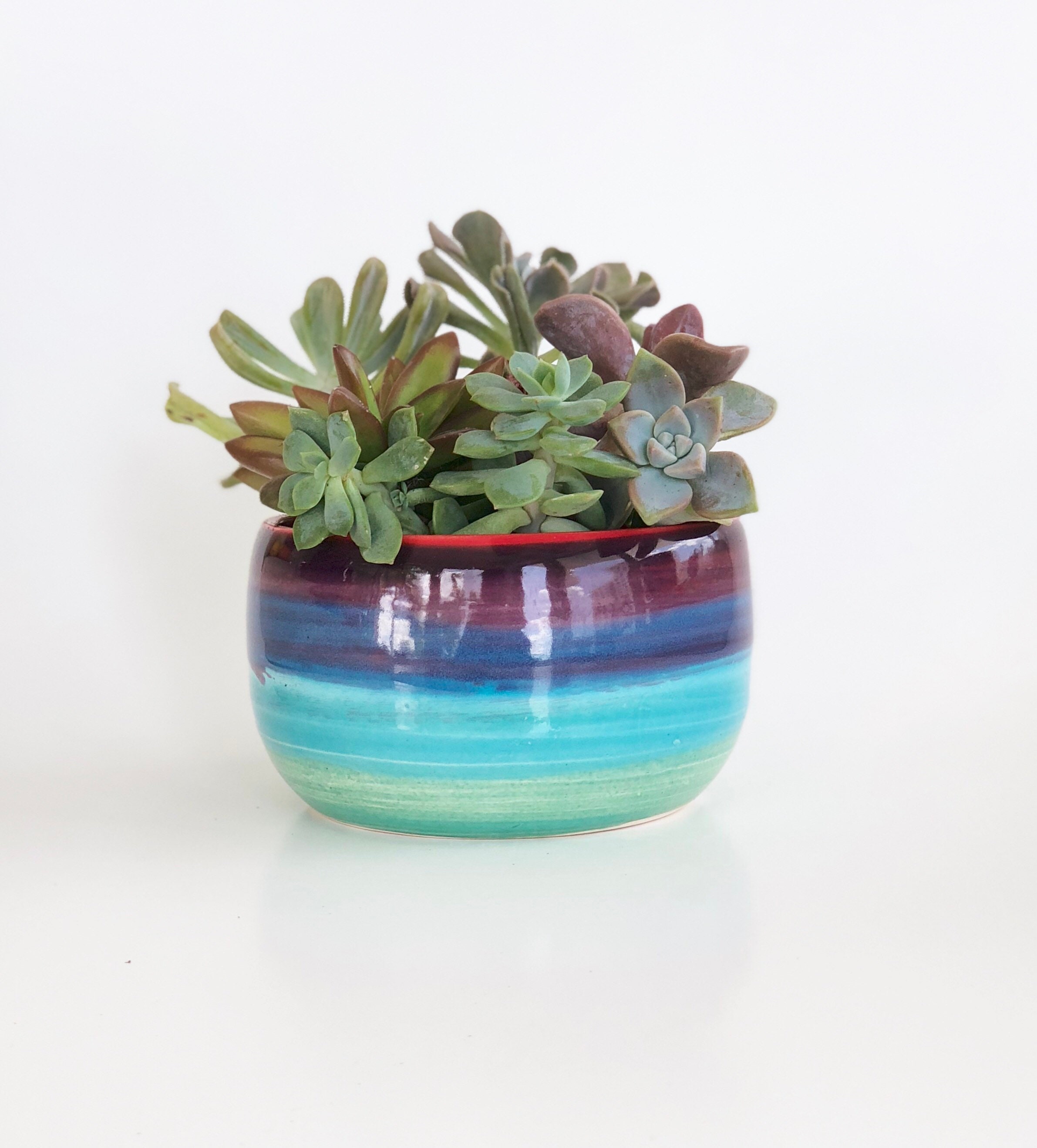 Rainbow Pot Handmade