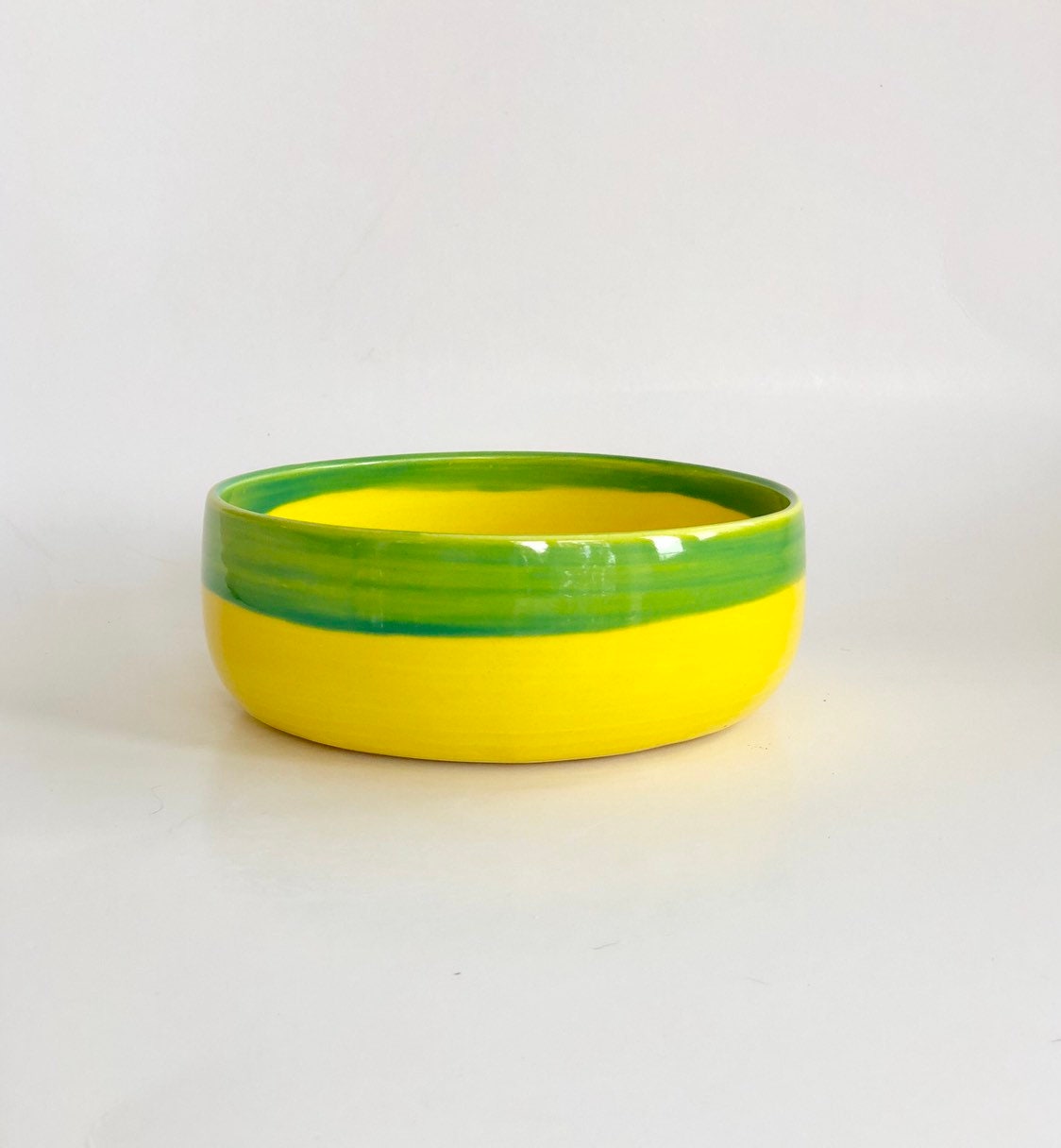 Bright Yellow Planter, Boho Planter, Boho Style Pot, Yellow Green ...